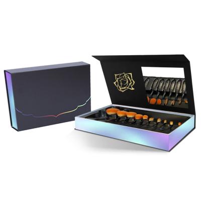 Cina Custom Luxury Empty Paper Packaging Box Makeup Brush Set Box Packaging in vendita