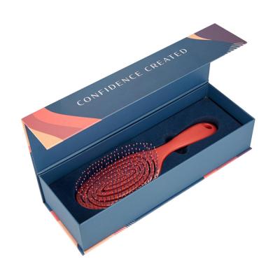 Cina cartone di carta personalizzato scatola di imballaggio per spazzole per capelli ondulato con logo in vendita