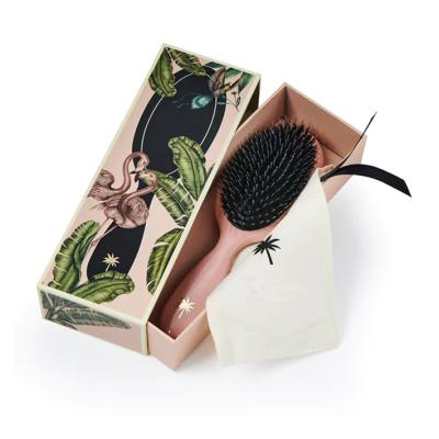 Cina cartone di carta personalizzato scatola di imballaggio per spazzole per capelli ondulato con logo in vendita
