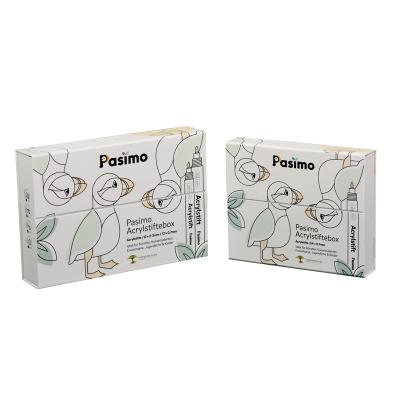 Cina Dimensioni personalizzate Stampa di lusso Carta magnetica Marker Pen Scatola di imballaggio con logo in vendita