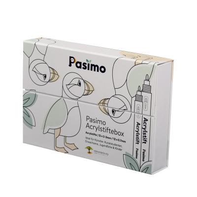 Cina Dimensioni personalizzate Stampa di lusso Carta magnetica Marker Pen Scatola di imballaggio con logo in vendita