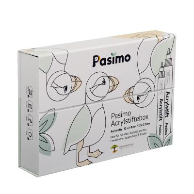 Cina Dimensioni personalizzate Stampa di lusso Carta magnetica Marker Pen Scatola di imballaggio con logo in vendita
