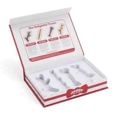 Cina Stampa su misura Luxury Pet Treat Dog Toy Packaging Box con inserto di schiuma in vendita