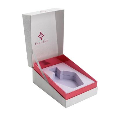 Cina Logo personalizzato Bottiglia di imballaggio per profumi in carta texturizzata premium Scatola con schiuma EVA in vendita