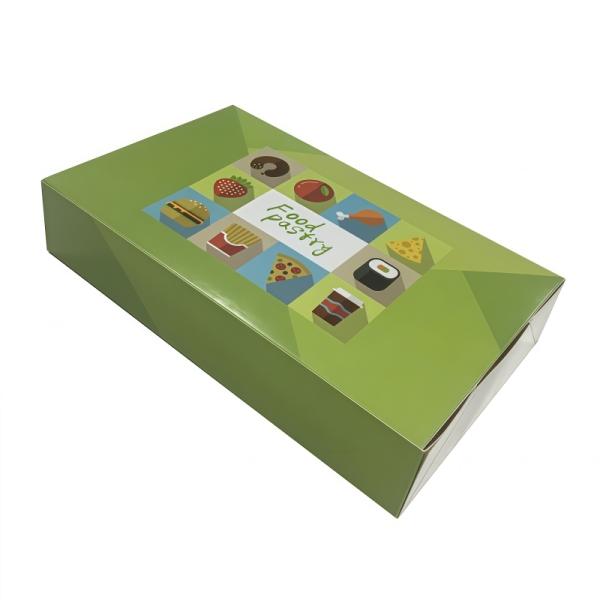 Quality Customized Food Packaging Box Small Batch Printing Window Sandwich Paper Box for sale