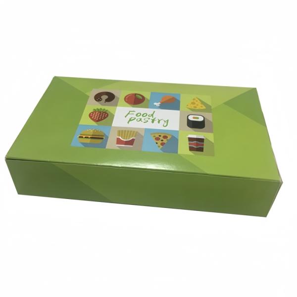 Quality Customized Food Packaging Box Small Batch Printing Window Sandwich Paper Box for sale