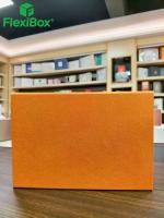 China Custom Orange Rectangular Flip-Top Rigid Box with Premium Texture for Luxury Gift Packaging for sale