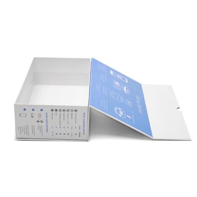 China A caixa de papel impressa rígida superior da aleta/caixas de empacotamento da eletrônica projeta à venda