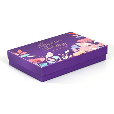 Cina Contenitore di regalo di carta duro di multi colore con i coperchi, contenitori di regalo decorativi di nozze in vendita