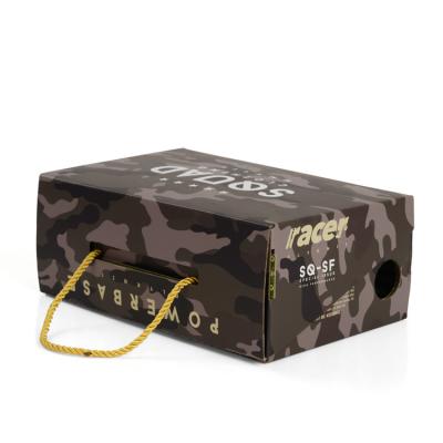 China La aduana de lujo imprimió las cajas de zapatos acanaladas con la manija de la cuerda de los PP en venta