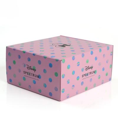 Cina Scatole su ordinazione di sottoscrizione stampate colore rosa, contenitore di imballaggio del regalo di trucco delle donne in vendita