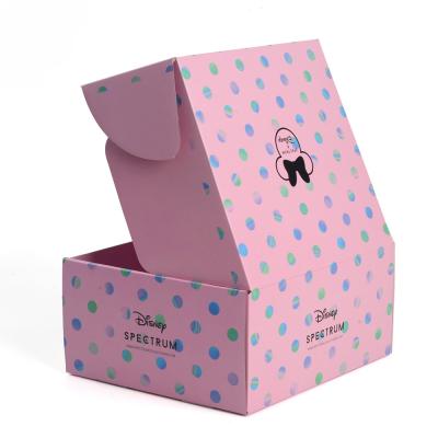 Cina Scatole su ordinazione di sottoscrizione stampate colore rosa, contenitore di imballaggio del regalo di trucco delle donne in vendita