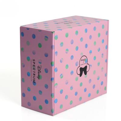 Cina Scatole su ordinazione di sottoscrizione stampate colore rosa, contenitore di imballaggio del regalo di trucco delle donne in vendita