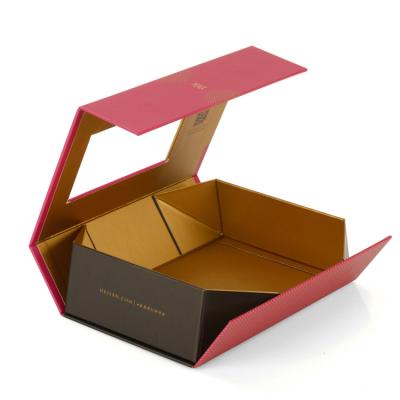 Cina Colore che giallo a forma di libro pieghevole di carta rigido del contenitore di regalo il vostro proprio logo accetta in vendita
