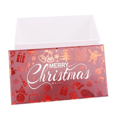 Cina Scatola di Natale di carta stampata abitudine con il coperchio per l'imballaggio del regalo in vendita