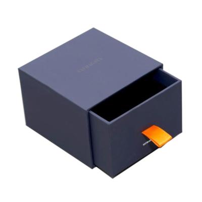 Cina Contenitore di regalo di carta di lusso del cassetto del cartone del piccolo nero su ordinazione di Matt in vendita