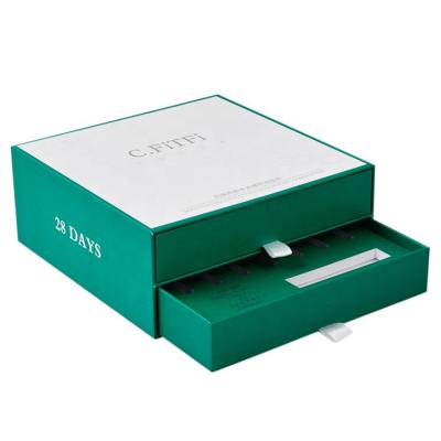 Cina Cartone rigido di lusso su misura doppia scatola del cassetto di due strati che imballa con lo scivolamento della copertura in vendita