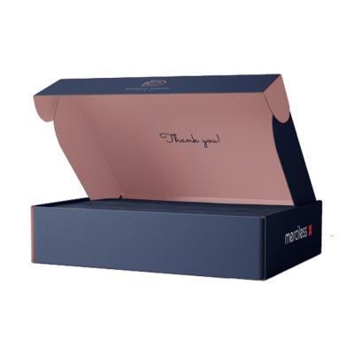 Cina Tuck Top Corrugated Cardboard Paper personale inscatola il contenitore d'imballaggio di spedizione su ordinazione di bollettino di sottoscrizione con il logo in vendita