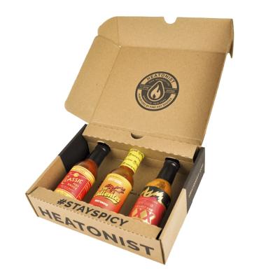 Cina Contenitore d'imballaggio di logo di salsa piccante vuota su ordinazione di carta da stampa in vendita