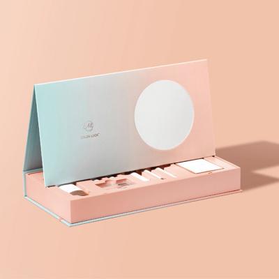 Cina L'abitudine ha stampato la scatola d'imballaggio di trucco di pelle dell'insieme cosmetico professionale vuoto di cura in vendita
