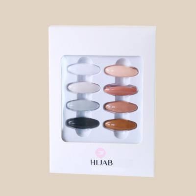 Cina Forcella vuota stampata abitudine Hijab Pin Packaging Box dell'elastico in vendita