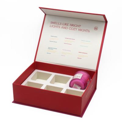 Cina L'abitudine ha riciclato i porta-candela rigidi con i coperchi scatola e Logo Print in vendita