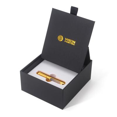 China Caixa feita sob encomenda luxuosa de empacotamento do brilho do bordo do brilho do bordo do batom do batom da caixa do presente cosmético holográfico preto do bálsamo de bordo de Emballage à venda