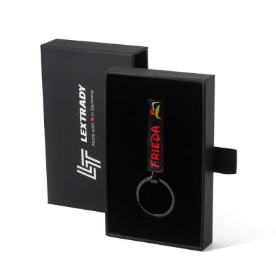 Cina Logo su ordinazione stampato facendo scorrere il contenitore di regalo d'imballaggio a catena chiave del cassetto per la catena chiave in vendita