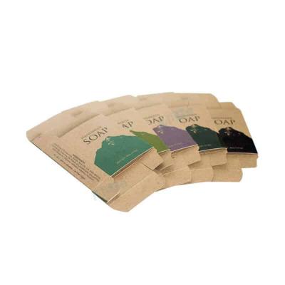 Cina Contenitori di imballaggio su ordinazione di Logo Printing Paper Handmade Soap Antivari per sapone fatto domestico in vendita