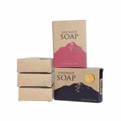 Cina Contenitori di imballaggio su ordinazione di Logo Printing Paper Handmade Soap Antivari per sapone fatto domestico in vendita
