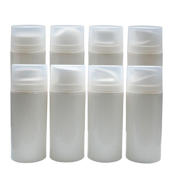 Quality Plastic Cosmetic Airless Bottles Recyclable Airtight Packaging 15ml 100ml for sale