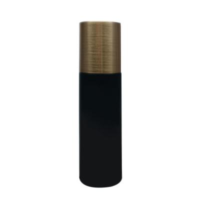 China Black PP Cosmetic Airless Bottles BPA Free For Serums Packaging 15ml 30ml 50ml for sale