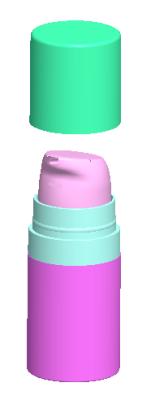 China Plastic Cosmetic Airless Bottles Shatterproof 5ml 10ml 15ml 0.15cc for sale