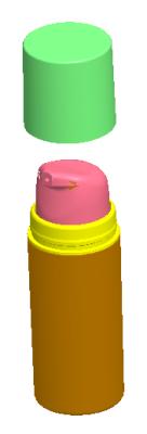 China 30ml Plastic Cosmetic Airless Bottles Shatterproof For Hygienic Cosmetic Dispensing for sale