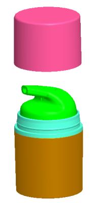 China PP Plastic Cosmetic Airless Bottles Refillable 30ml 50ml 100ml 150ml 200ml for sale