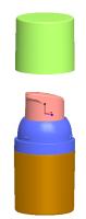 Quality Custom PP Cosmetic Airless Pump Bottles 15ml 30ml 50ml 75ml for sale