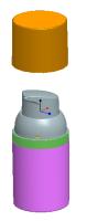 Quality Compact Plastic PP Cosmetic Airless Bottles Shatterproof 50ml for sale