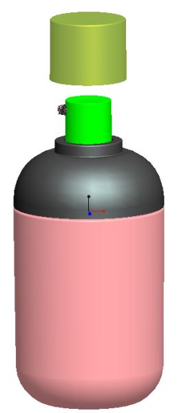 Quality Cylinder Plastic Cosmetic Airless Bottles Lightweight 30ml 50ml for sale