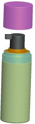 China Leak-Proof Plastic Lotion Bottle with Precise Pump Dispenser and Custom Printing Options for sale
