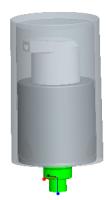 Quality M20/410 Plastic PP Airless Cosmetic Pump And Cap OEM Prevents Leakage for sale