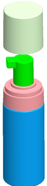 Quality Custom Printing Cosmetic Foamer Bottle With Pump Head 30ml 50ml for sale