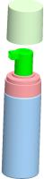 Quality 60ml Cosmetic Foamer Bottle Lightweight Spill Proof With Pump Head Cap for sale