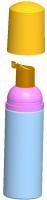Quality Liquid Skin Care PET Foamer Bottle 60ml With Pump Head / Cap for sale