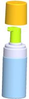 Quality PP Travel Foam Pump Bottle With Cap Leakproof 100ml 150ml for sale