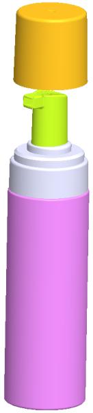 Quality Cylinder Cosmetics Foamer Pump Bottles 180ml 200ml 1.4cc Discharge Volume for sale