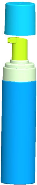 Quality Cylinder PP Cosmetic Foam Pump Bottles With Cap 180ml 200ml for sale