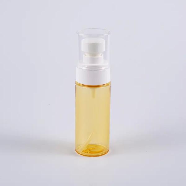 Quality Semi-Transparent Color Round Shape 50ml PETG Thick Wall Lotion Bottle With Plastic Sprayer Pump for sale