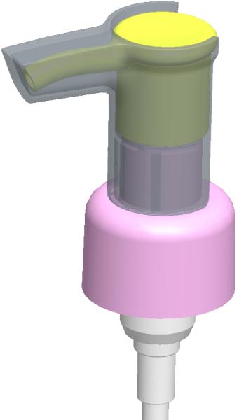 Quality PP Cosmetic Bottle Pump Dispenser Leakage Proof M24/410 Size for sale