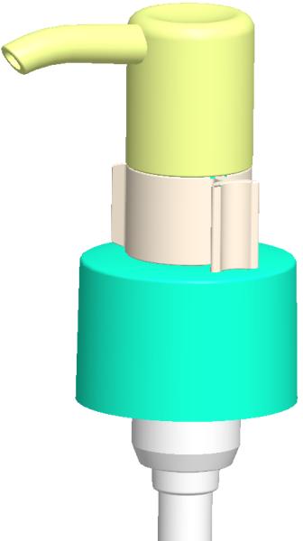 Quality M24/410 PP Cosmetic Lotion Pump Dispenser Leakproof With Rust Resistant Spring for sale
