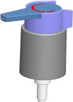 Quality PP Twist Lock Lotion Pump Dispenser M20/410 for Cosmetic Bottles for sale